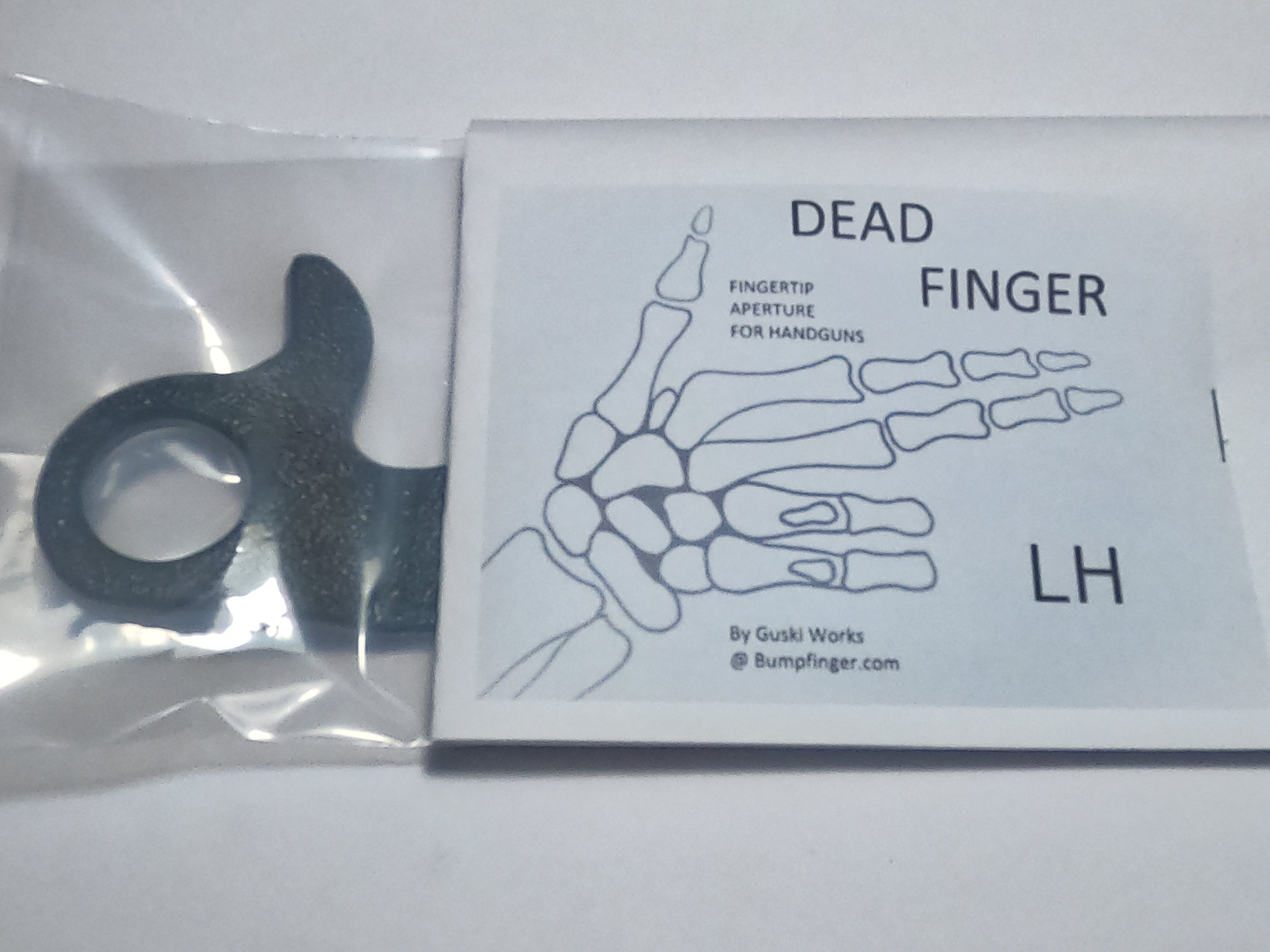 LH DEAD FINGER Fingertip Aperture for handguns left hand – Guski Workshop